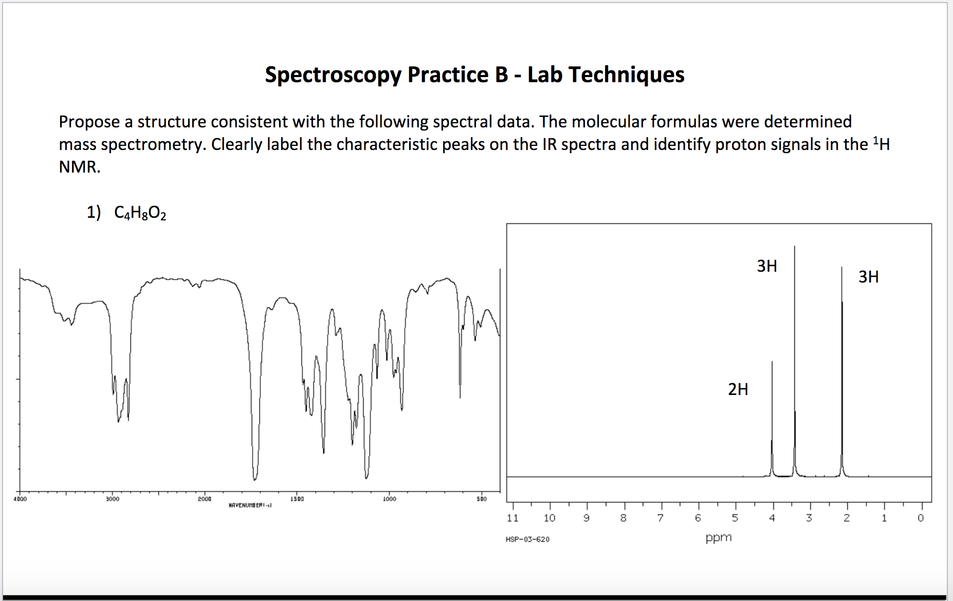 Solved Spectroscopy Practice B - ﻿Lab Techniquesplease solve | Chegg.com