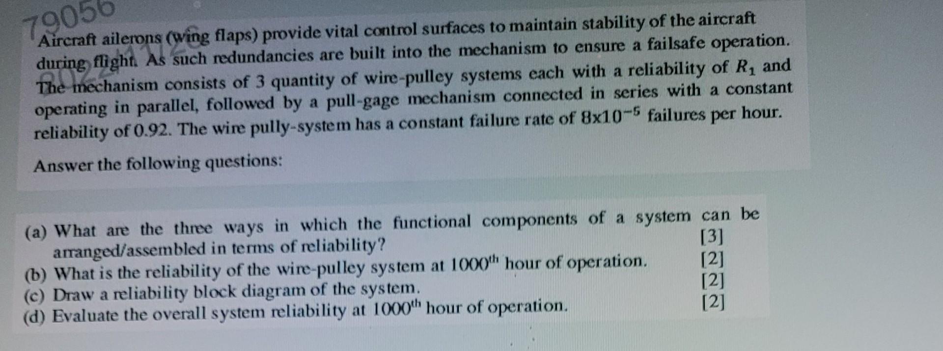 Solved Aircraft ailerons (wing flaps) provide vital control | Chegg.com