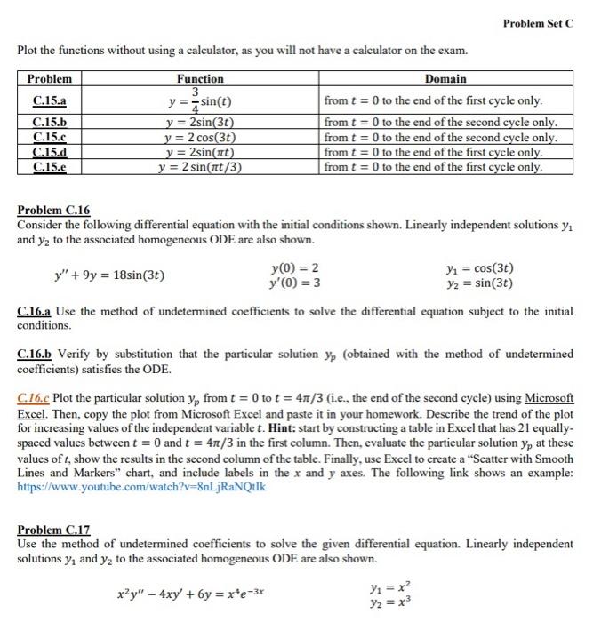 Solved Express each of the following ODEs in the standard | Chegg.com