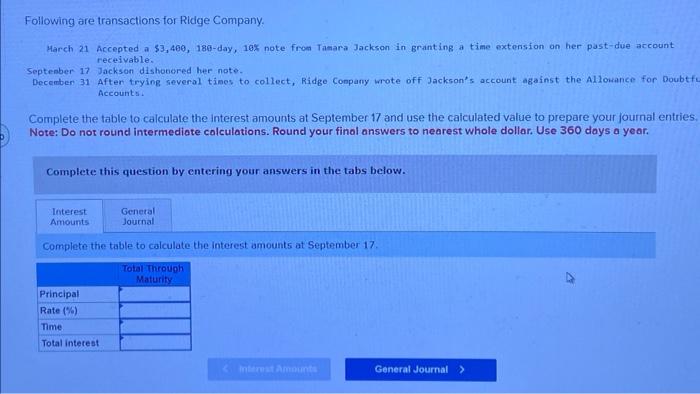 Solved Following Are Transactions For Ridge Company Har 