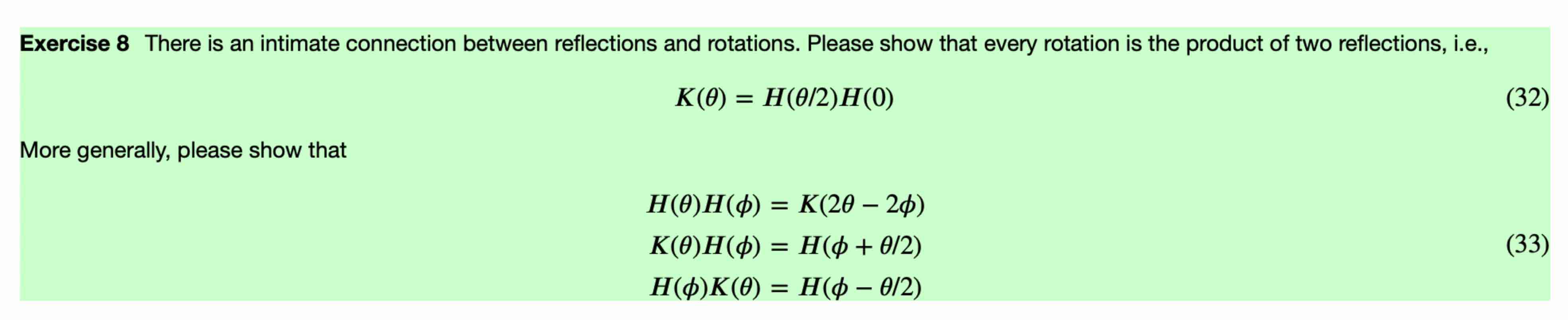 Exercise 8 ﻿There is an ﻿intimate connection between | Chegg.com