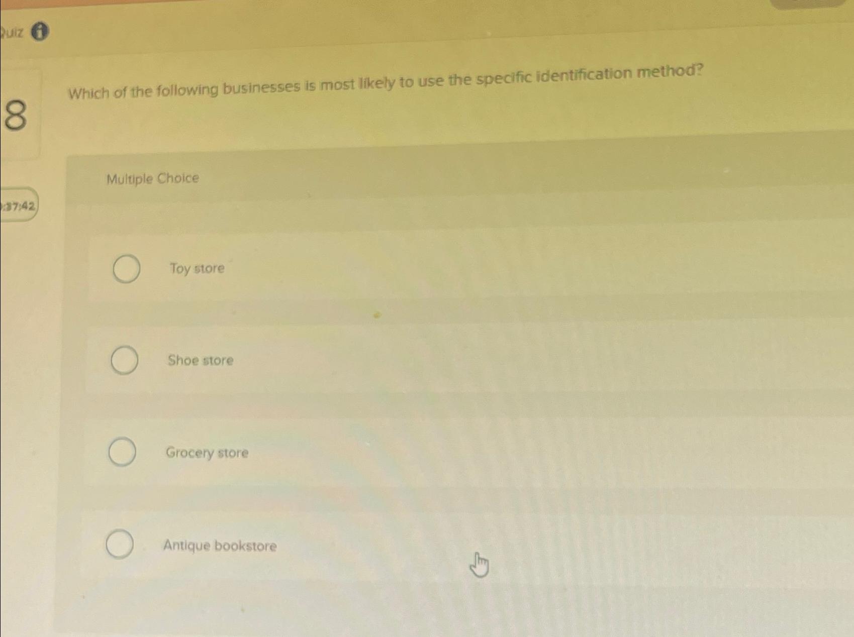 Solved Which of the following businesses is most likely to | Chegg.com
