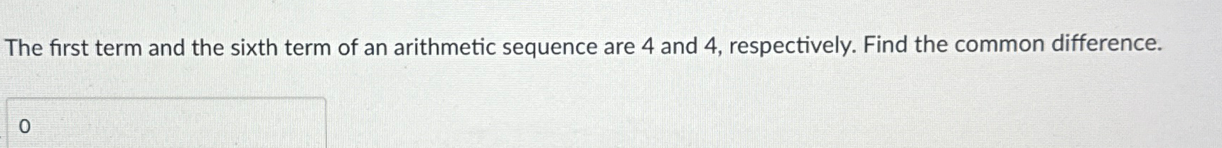 Solved The first term and the sixth term of an arithmetic | Chegg.com