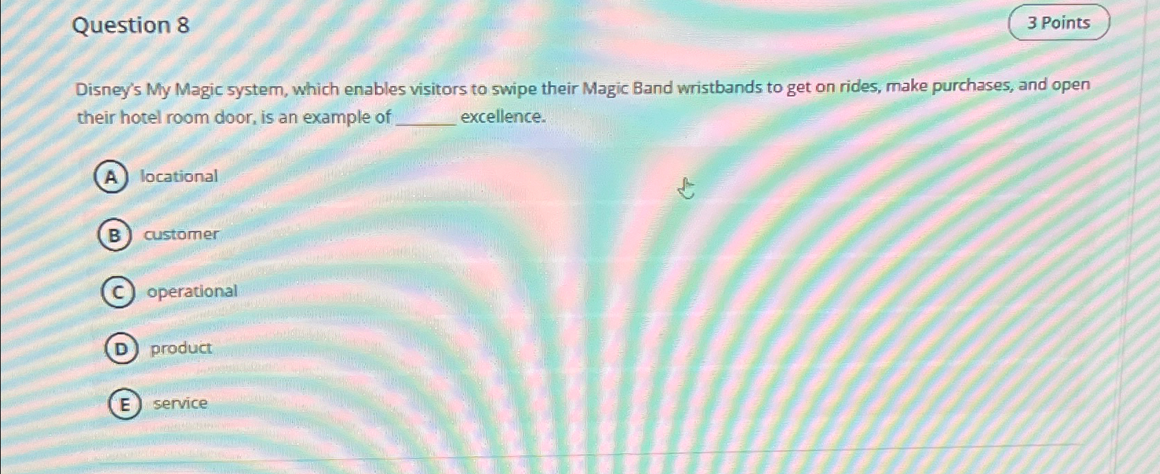 Solved Question 8Disney's My Magic system, which enables | Chegg.com