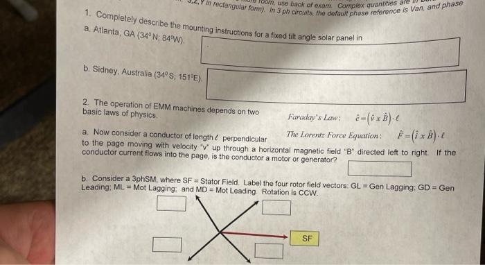 Solved in rectangular form). In 3 ph circuits the default | Chegg.com