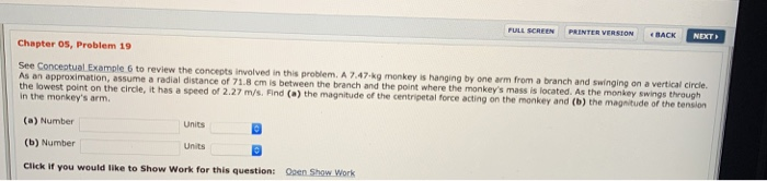 Solved FULL SCREEN PRINTER VERSION « BACK NEXT Chapter OS, | Chegg.com