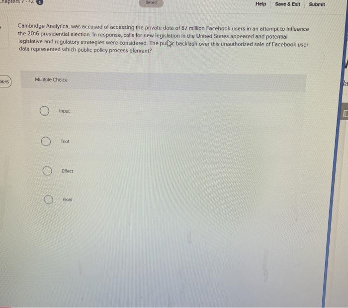 Solved Whapters Seved Help Save & Exit Submit Cambridge | Chegg.com