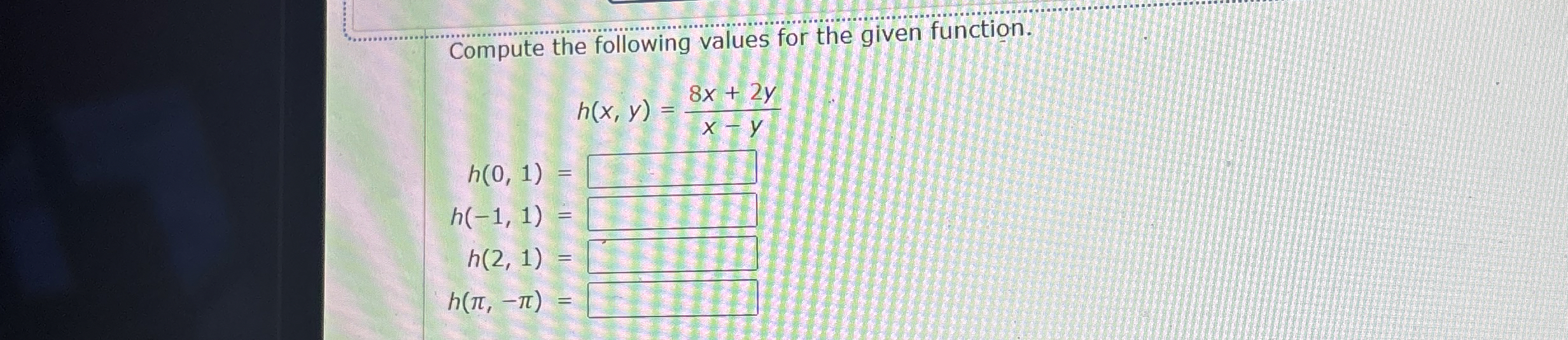 Solved Compute the following values for the given | Chegg.com