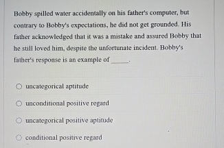Solved Bobby spilled water accidentally on his father's | Chegg.com