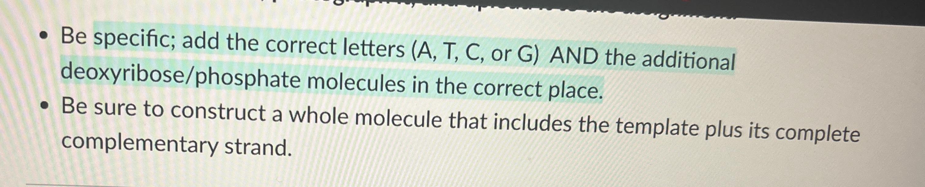 Solved Be specific; add the correct letters (A, ﻿T, ﻿C, ﻿or | Chegg.com