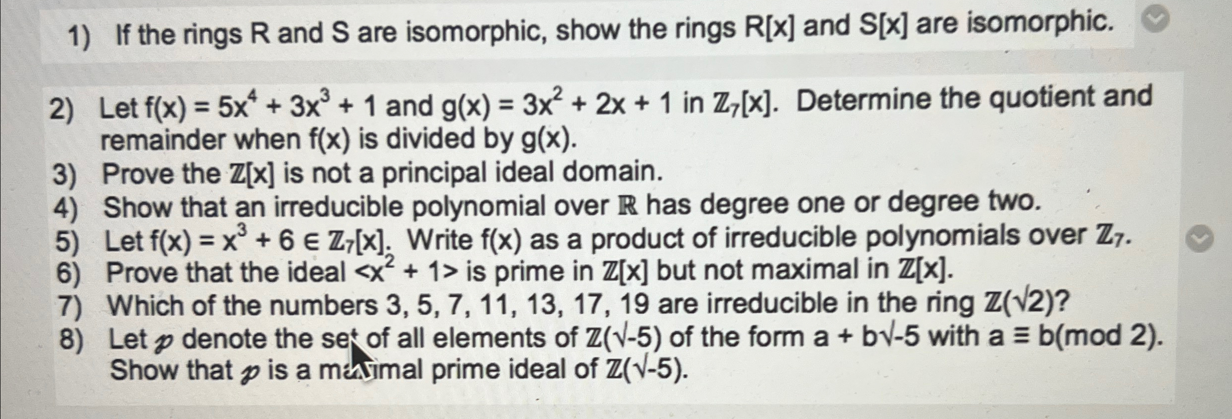 Solved If the rings R ﻿and S ﻿are isomorphic, show the rings | Chegg.com