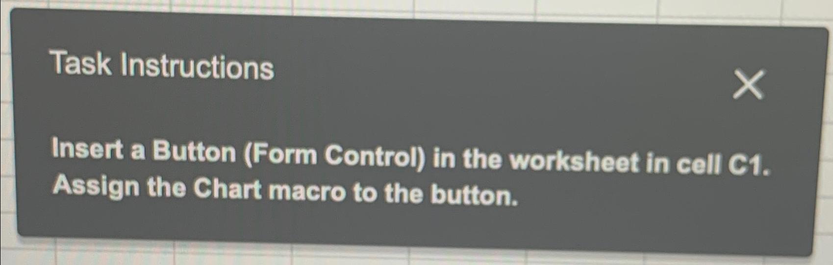 Solved Task Instructionsinsert A Button Form Control ﻿in