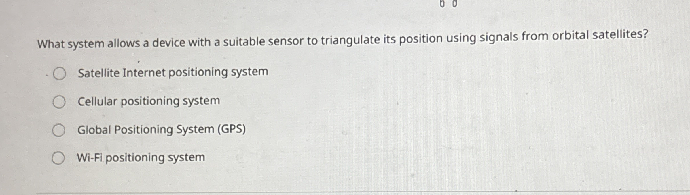 Solved What system allows a device with a suitable sensor to | Chegg.com