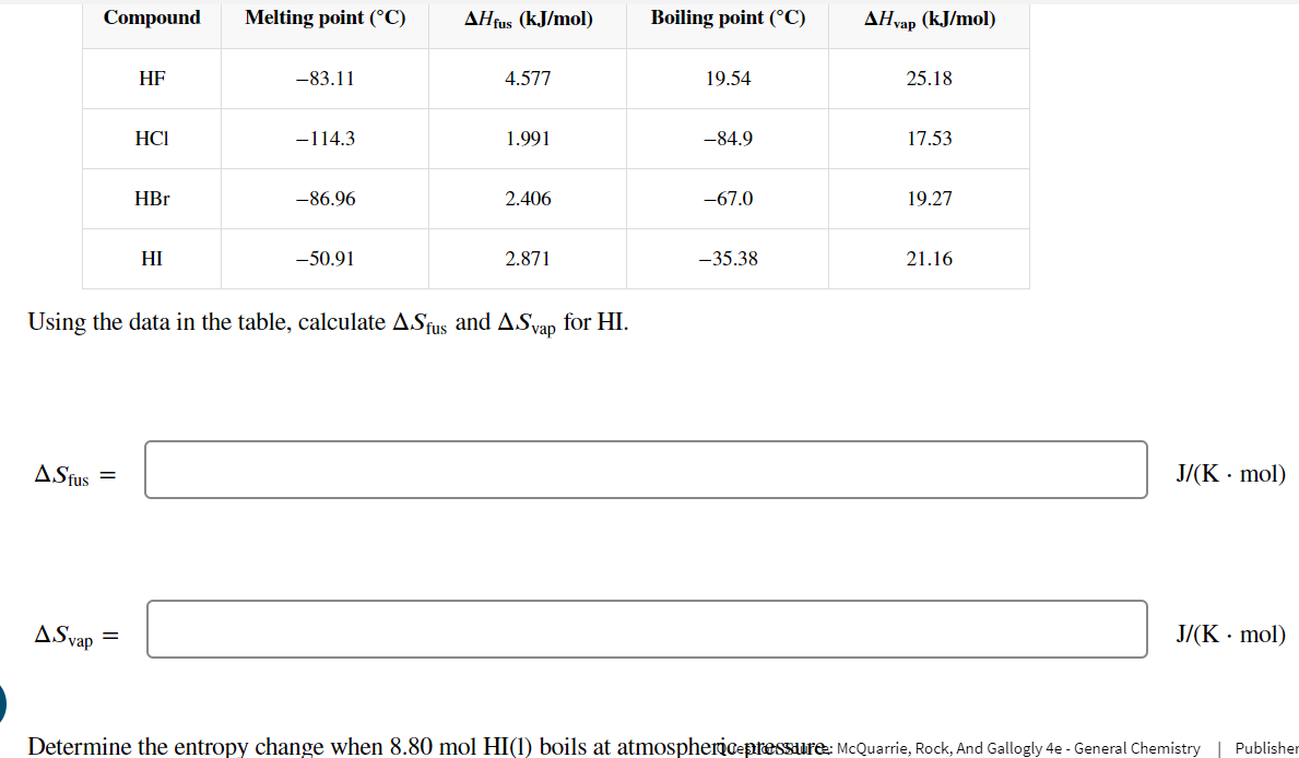Solved \table[[Compound,Melting point | Chegg.com