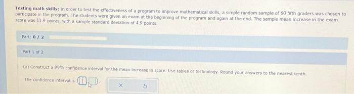 Solved Testing math skills: in order to test the | Chegg.com