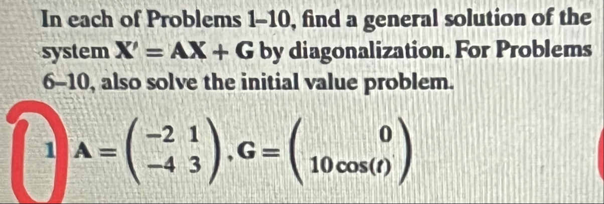 In each of Problems 1-10, ﻿find a general solution of | Chegg.com