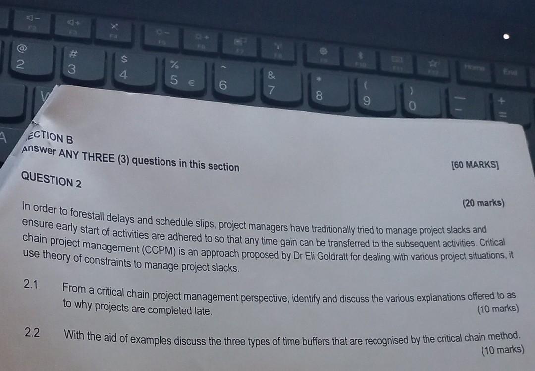 Solved Answer ANY THREE (3) questions in this section [60 | Chegg.com