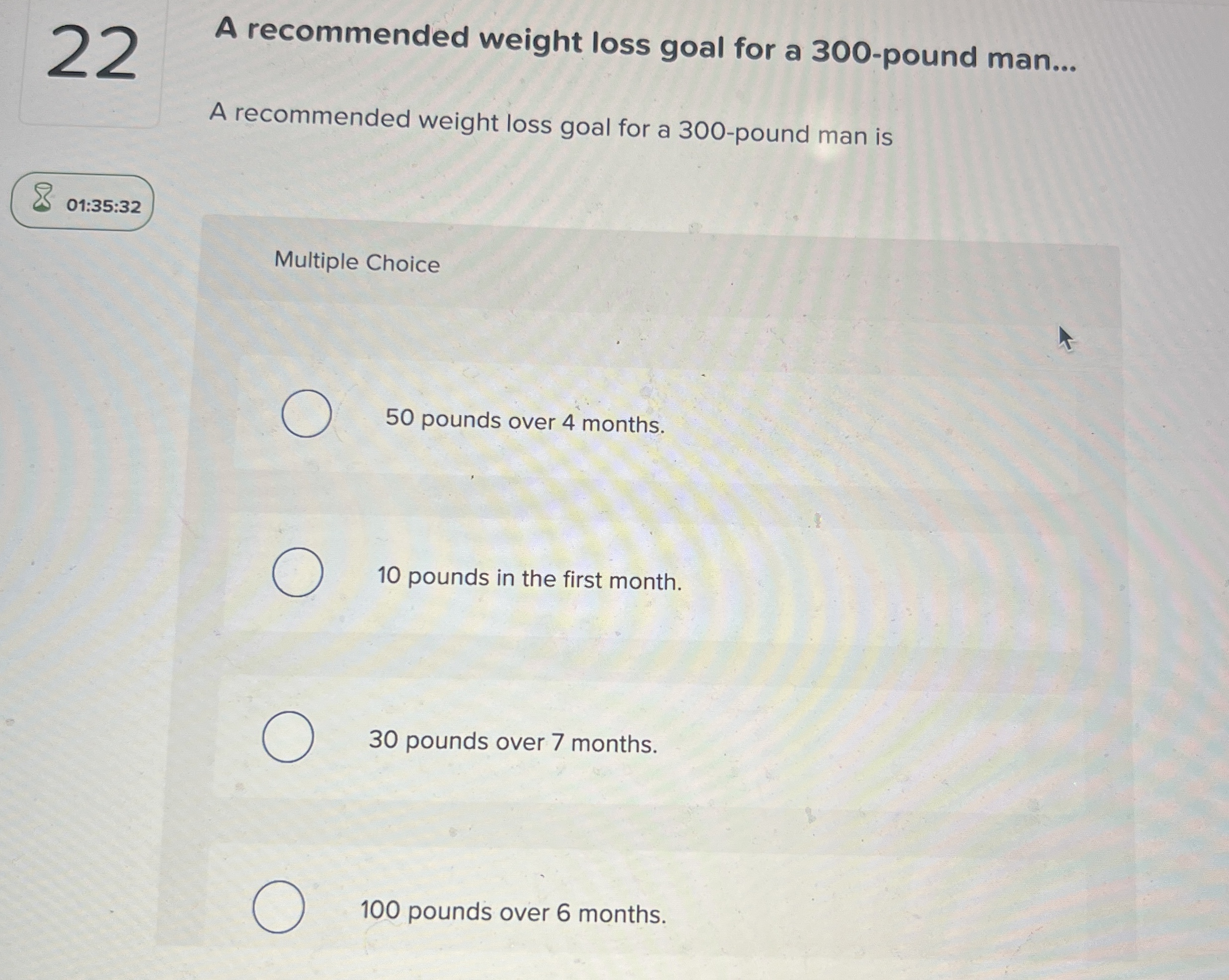 High Quality SOLUTION 22A recommended weight loss goal for a 300-pound ...