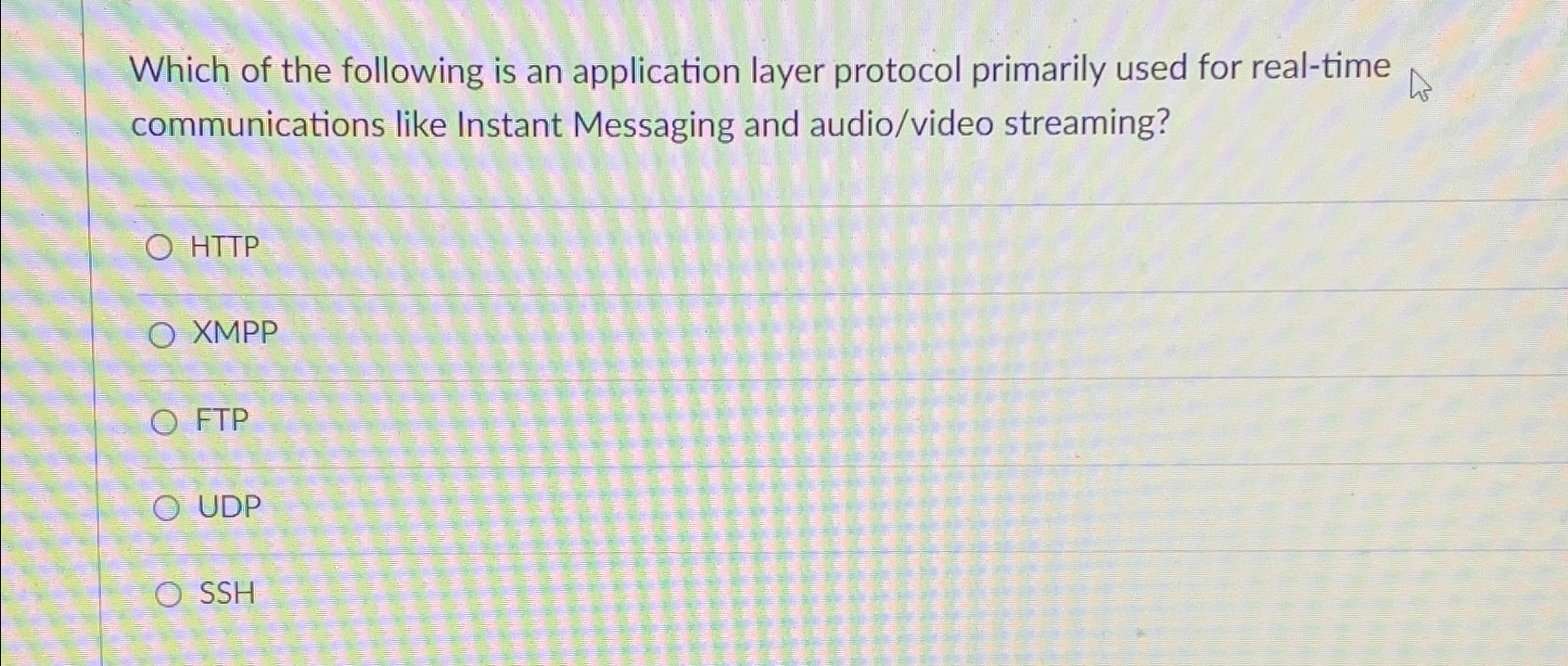 Solved Which of the following is an application layer | Chegg.com