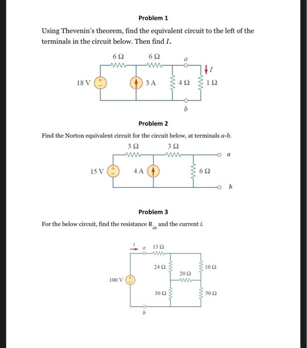 Solved Using Thevenin's theorem, find the equivalent circuit | Chegg.com