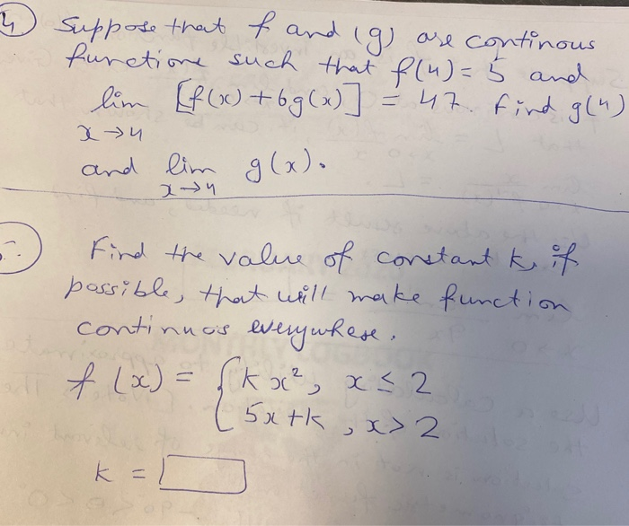 Solved y e suppose that f and 9 are continous functions such | Chegg.com