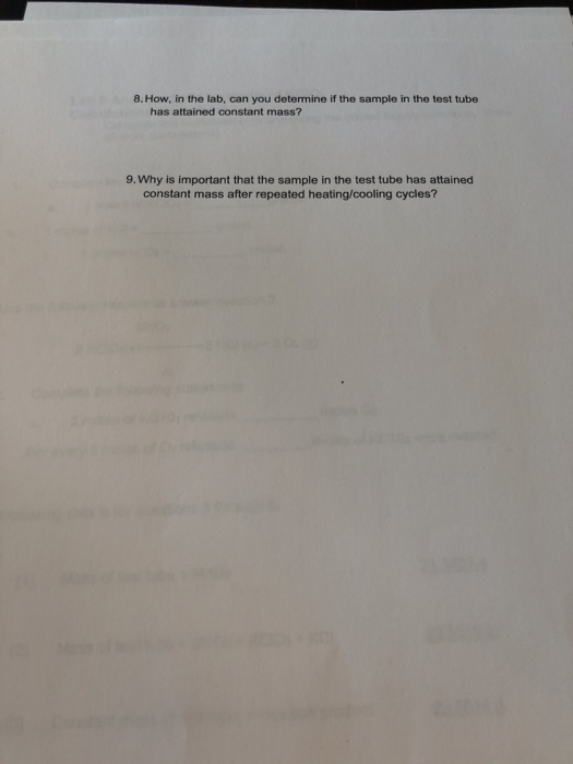 Solved Guided Inquiry Questions Answer the following | Chegg.com
