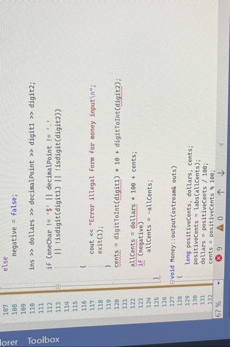 Money yourAmount, myAmount (1θ,9), ourAmount; cout «e | Chegg.com