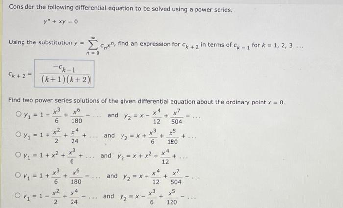 Solved Consider the following differential equation to be | Chegg.com