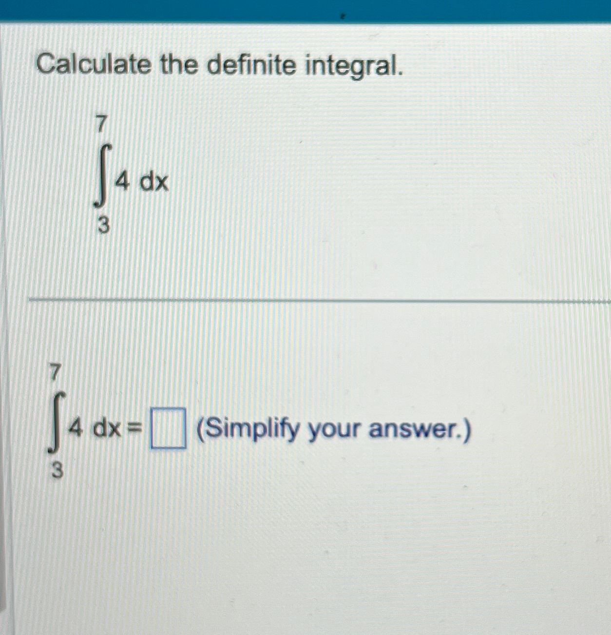 Solved Calculate the definite | Chegg.com