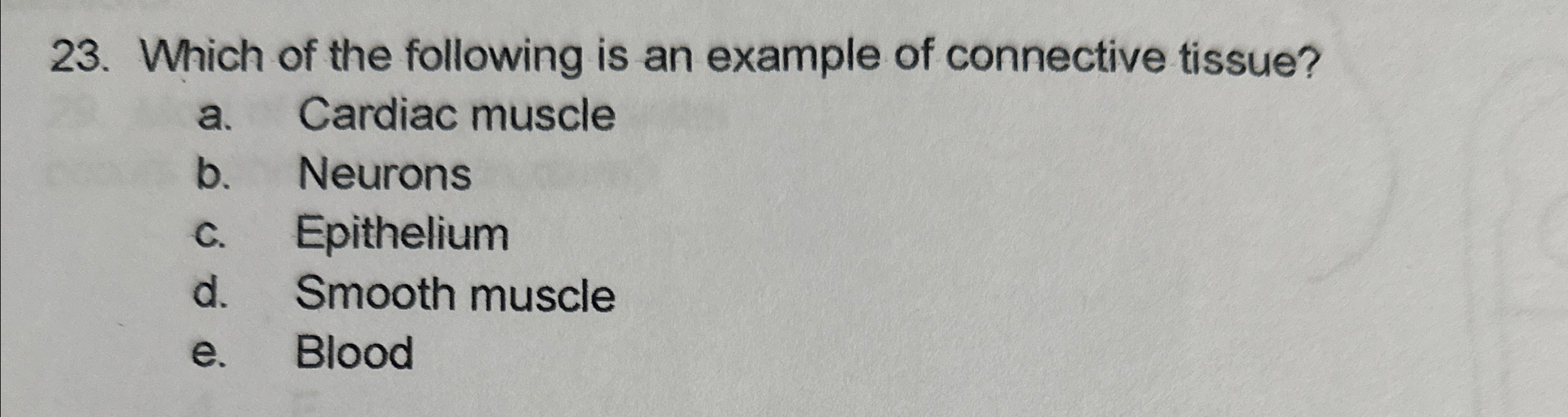 Solved Which of the following is an example of connective | Chegg.com