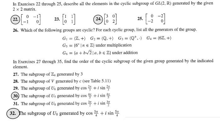 Solved In Exercises 22 through 25 , describe all the | Chegg.com