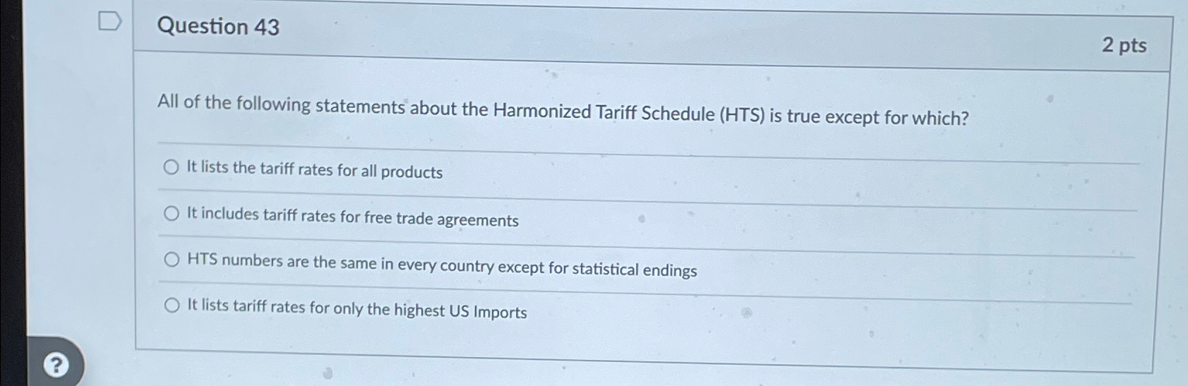 Solved Question 432 ﻿ptsAll of the following statements | Chegg.com
