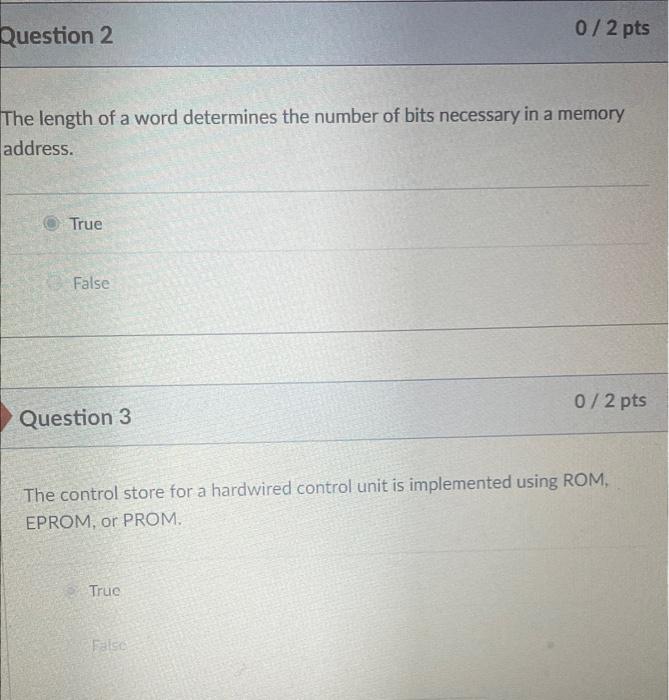 Solved The length of a word determines the number of bits | Chegg.com