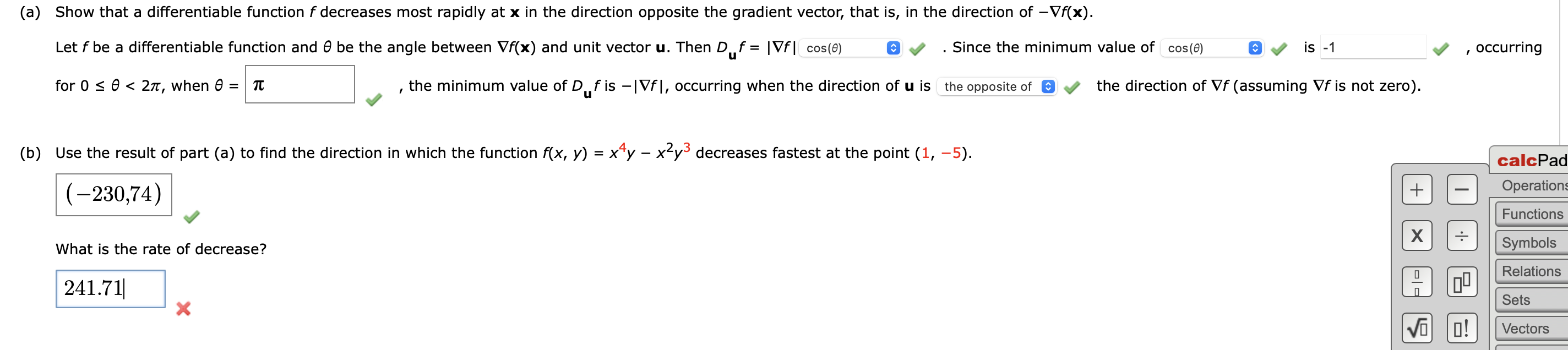 Solved (a) ﻿Show that a differentiable function f ﻿decreases | Chegg.com