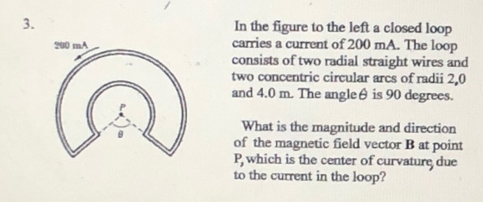 Solved In the figure to the left a closed loop carries a | Chegg.com