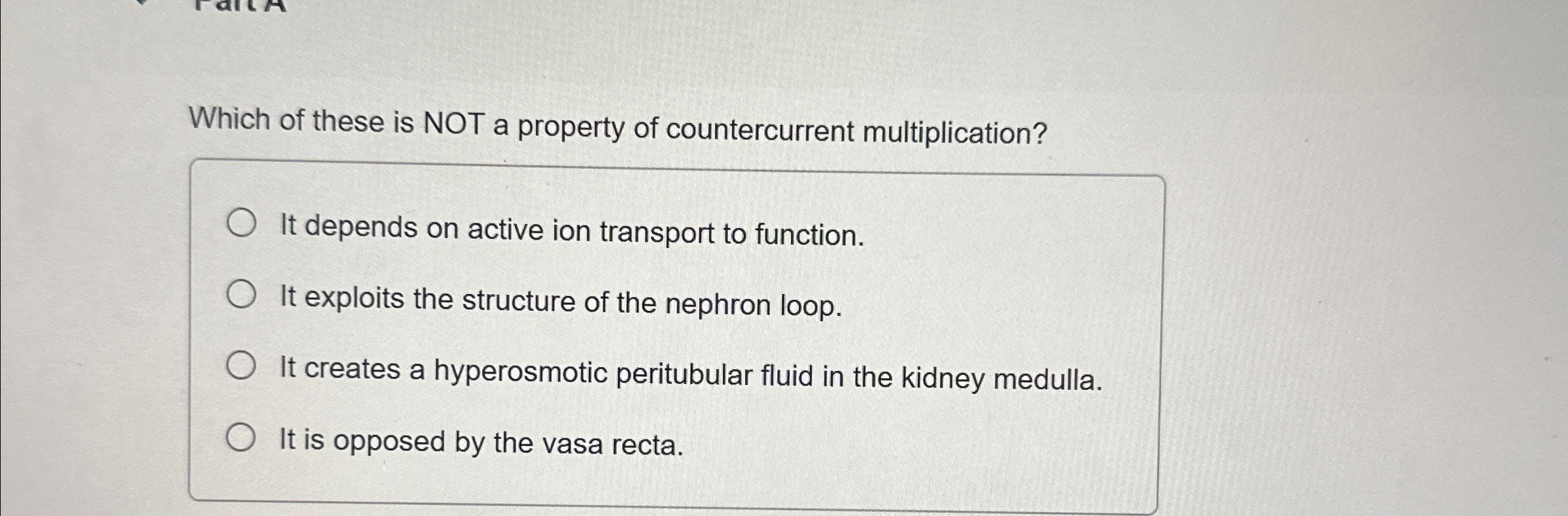 Solved Which of these is NOT a property of countercurrent | Chegg.com