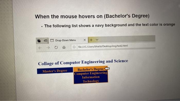 Solved Create the following by using Internal (embedded) CSS | Chegg.com