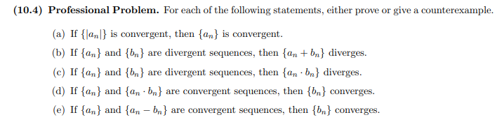 Solved (10.4) ﻿Professional Problem. For each of the | Chegg.com
