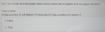 Solved Let G ﻿be a finite directed graph where every vertex | Chegg.com