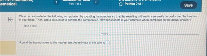 Solved Obtain an estimate for the following computation by | Chegg.com