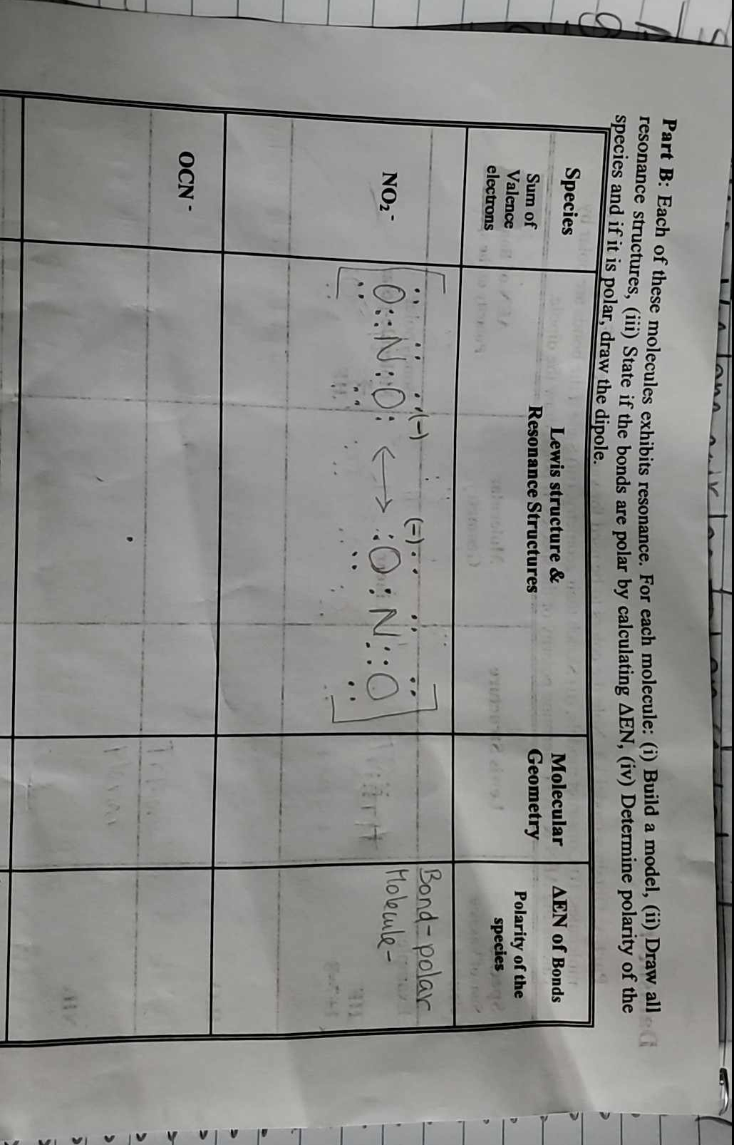 Solved Part B: Each of these molecules exhibits resonance. | Chegg.com