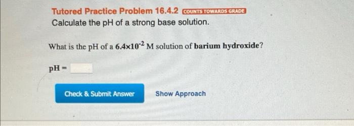 Solved Tutored Practice Problem 16.4.2 COUNTS TOWARDS GRADE | Chegg.com