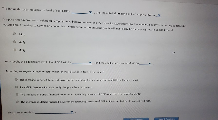 Solved 5. Crowding out On the following graph, AD, | Chegg.com