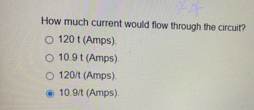 How much current would flow through the | Chegg.com