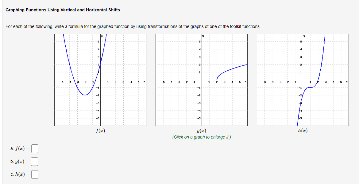 Solved Graphing Functions Using Vertical and Horizontal | Chegg.com