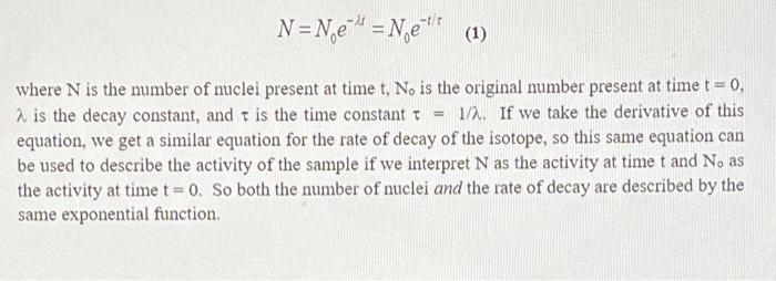 Solved How can I derive the expression from half-life | Chegg.com