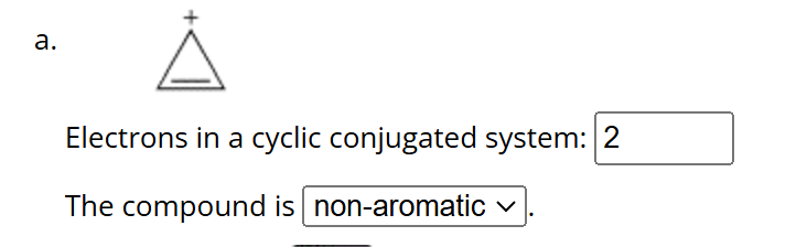 Solved a.Electrons in a cyclic conjugated system:The | Chegg.com