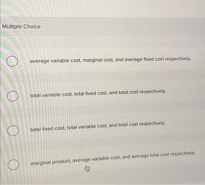 Solved In the diagram curves 1, 2, and 3 represent: (3) (2) | Chegg.com