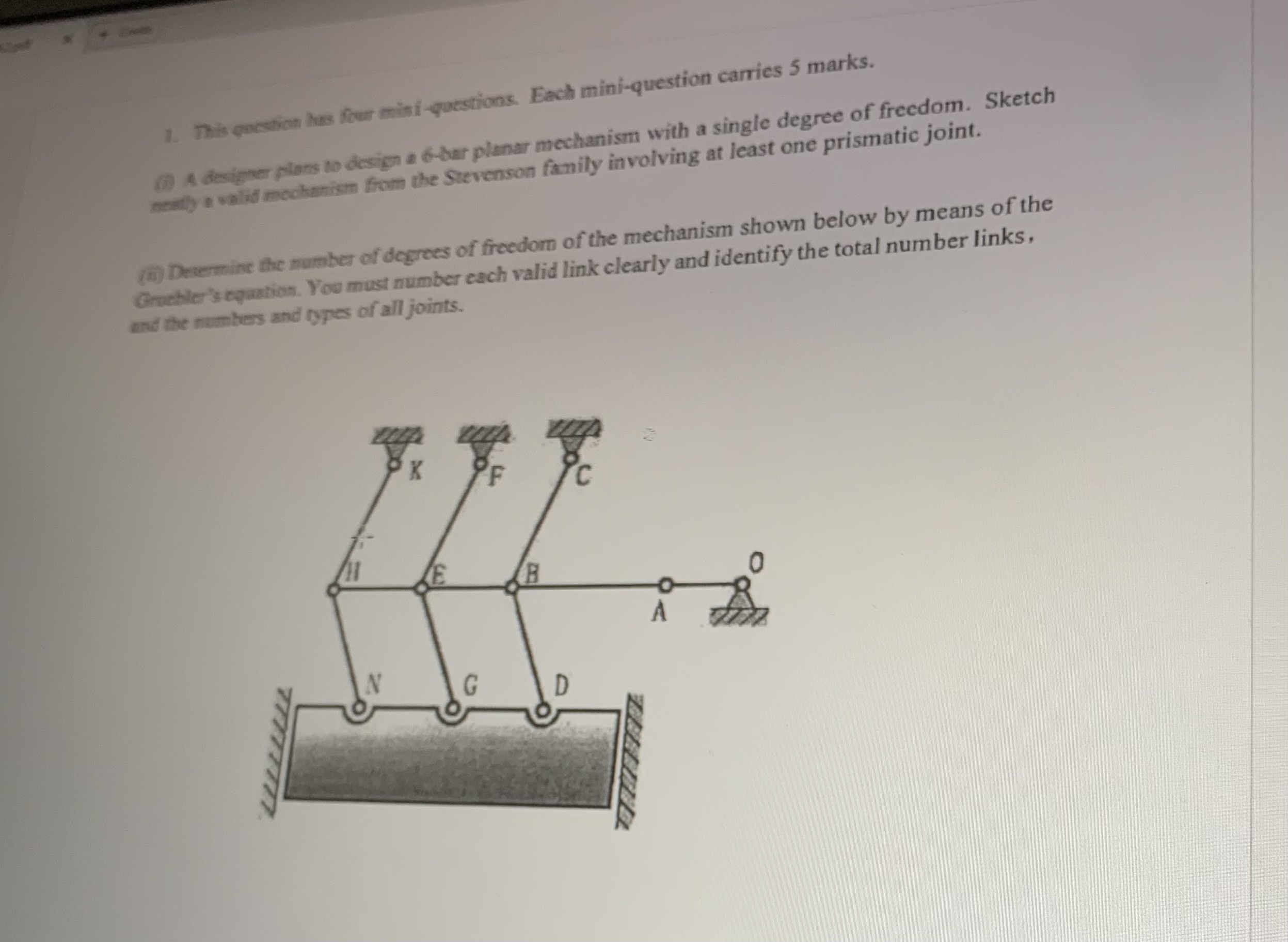 Solved This question hes four mini-questions. Each | Chegg.com