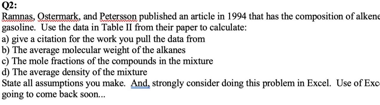 Solved Ramnas, Ostermark, and Petersson published an article | Chegg.com